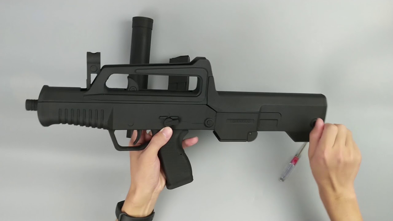 QCW-05式サブマシンガン 3Dプリンター製モデルガン 分解 - YouTube