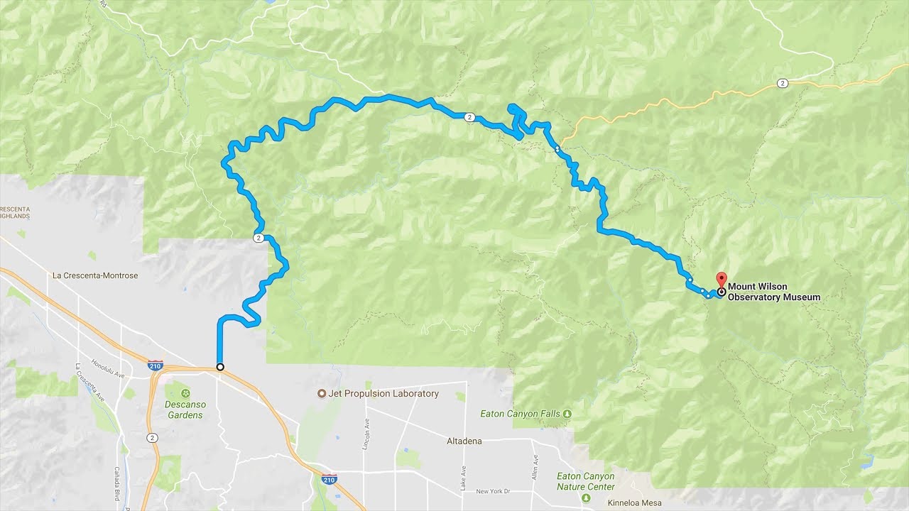 Dashing Through LA: Mt. Wilson - Driving Up - YouTube