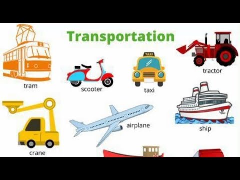 Transportation | land Transportation for kids | Learn Transportation ...