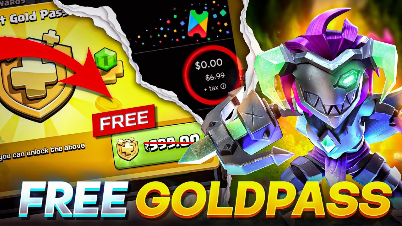 How to Get FREE Gold Pass 💥! in Clash of Clans with Google Play Points ...