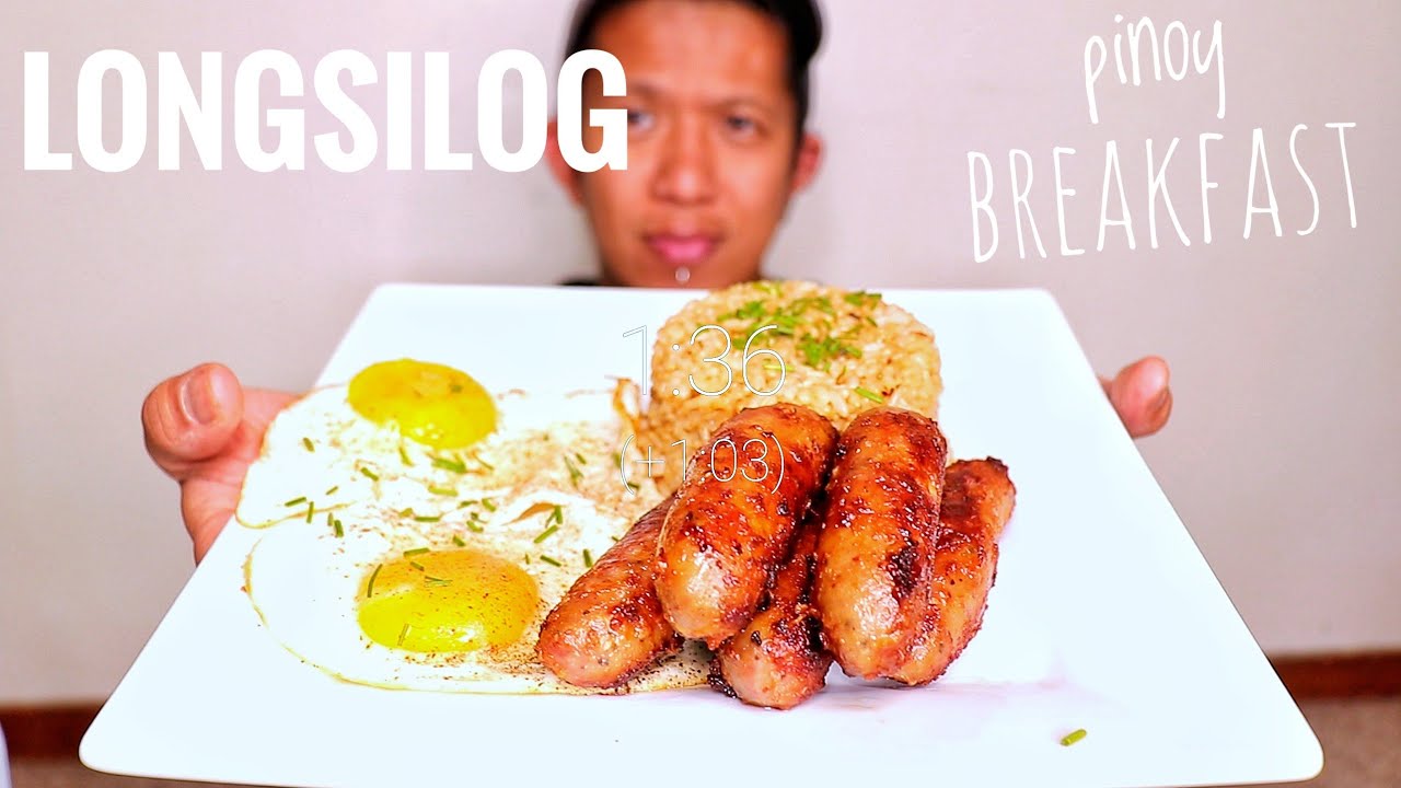 LONGSILOG | FILIPINO BREAKFAST | longanisa,sinangag and itlog - YouTube