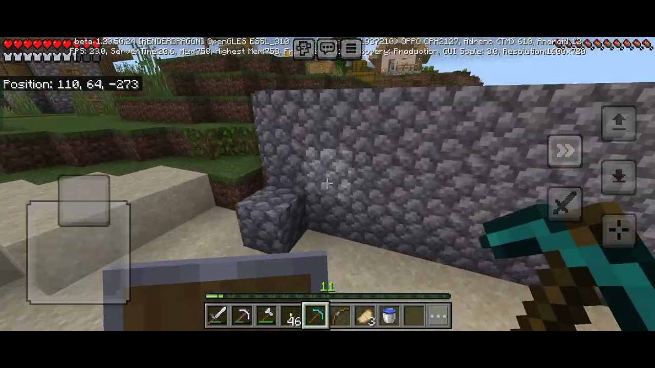 breaking the diamonds in Minecraft - YouTube