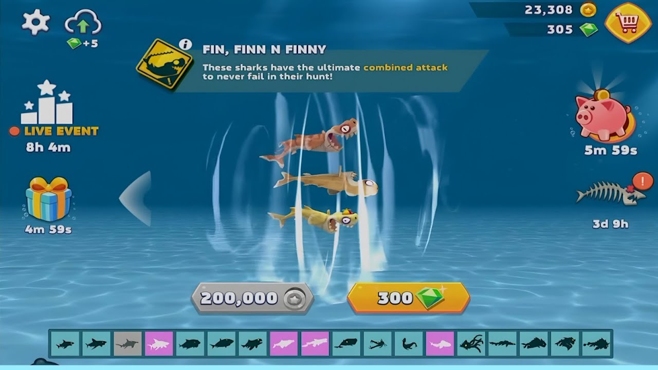 NEW FIN, FINN N FINNY SHARK COMING SOON! (TRIPLE SHARK IN ONE PACK ...