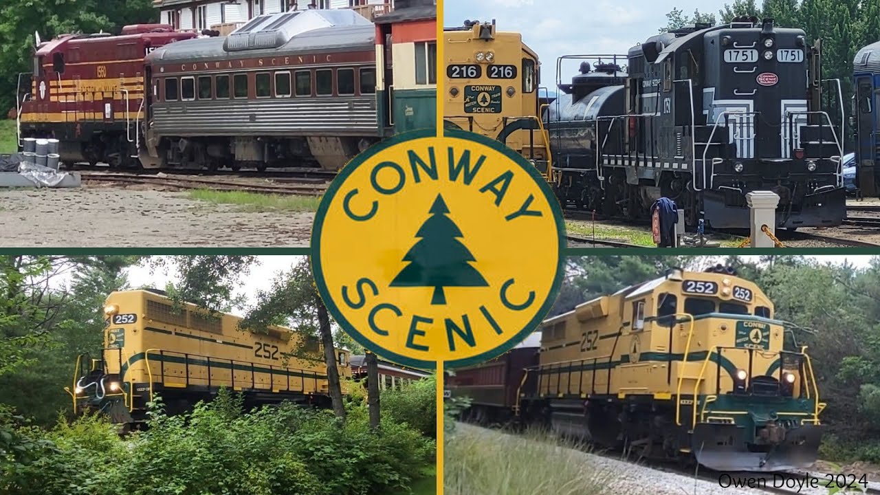 "A Day At Conway Scenic" | Engine Breaks Down, Yard Switching, Valley ...