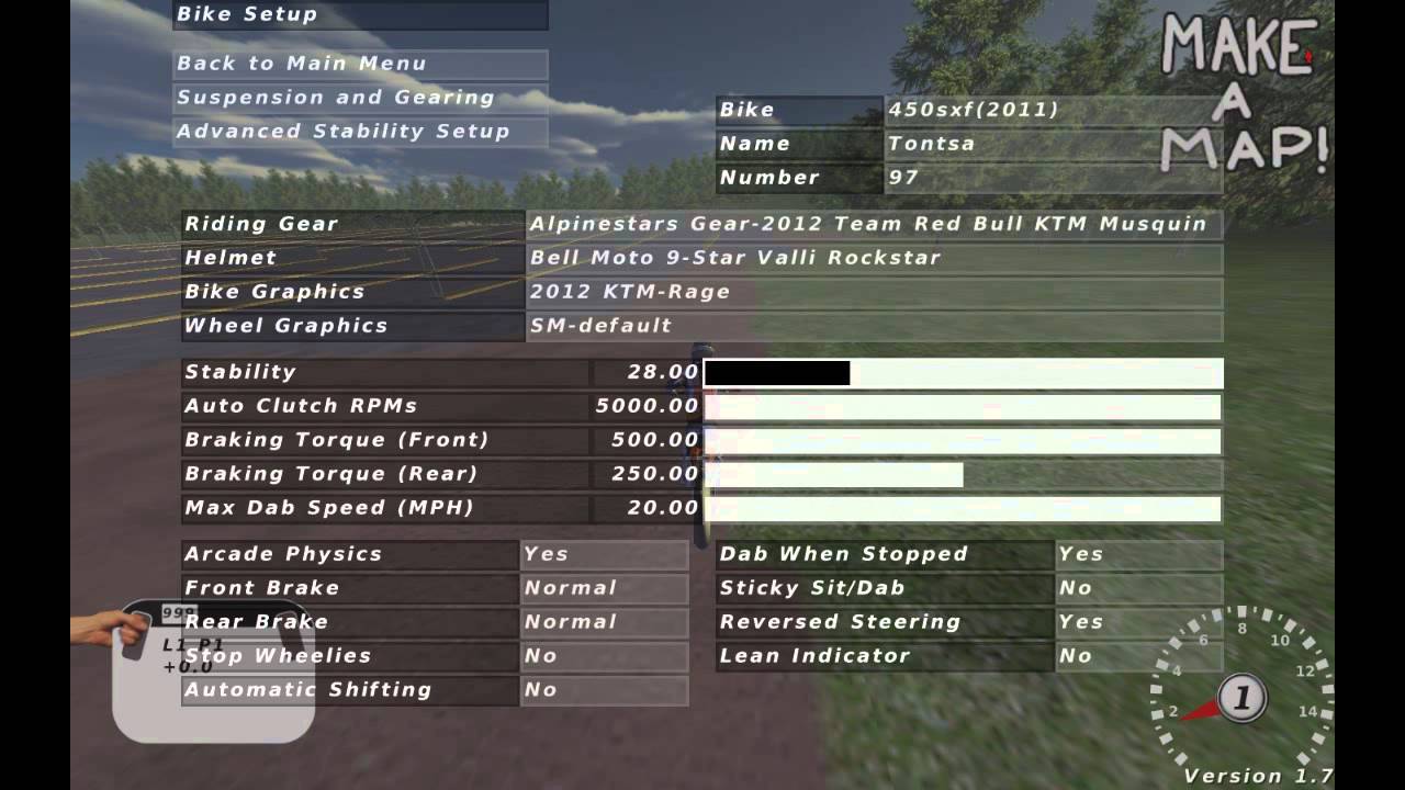 mx simulator wheelie and setup - YouTube