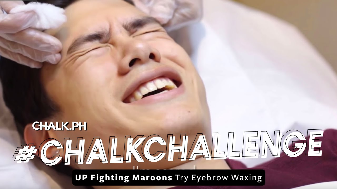 UP Fighting Maroons Try Eyebrow Waxing | Chalk - YouTube