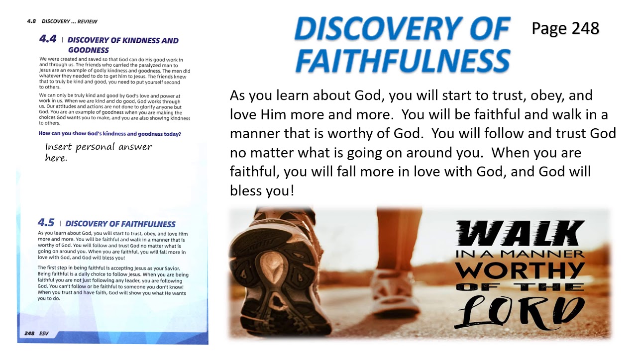 AWANA Handbook Lesson 4 8 Review - YouTube