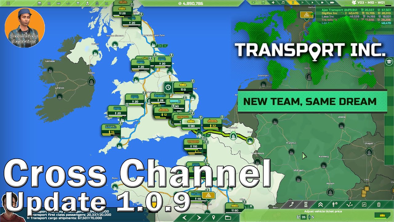 Transport Inc | Update 1.0.9 | Chapter 7: Trains Across The Channel ...
