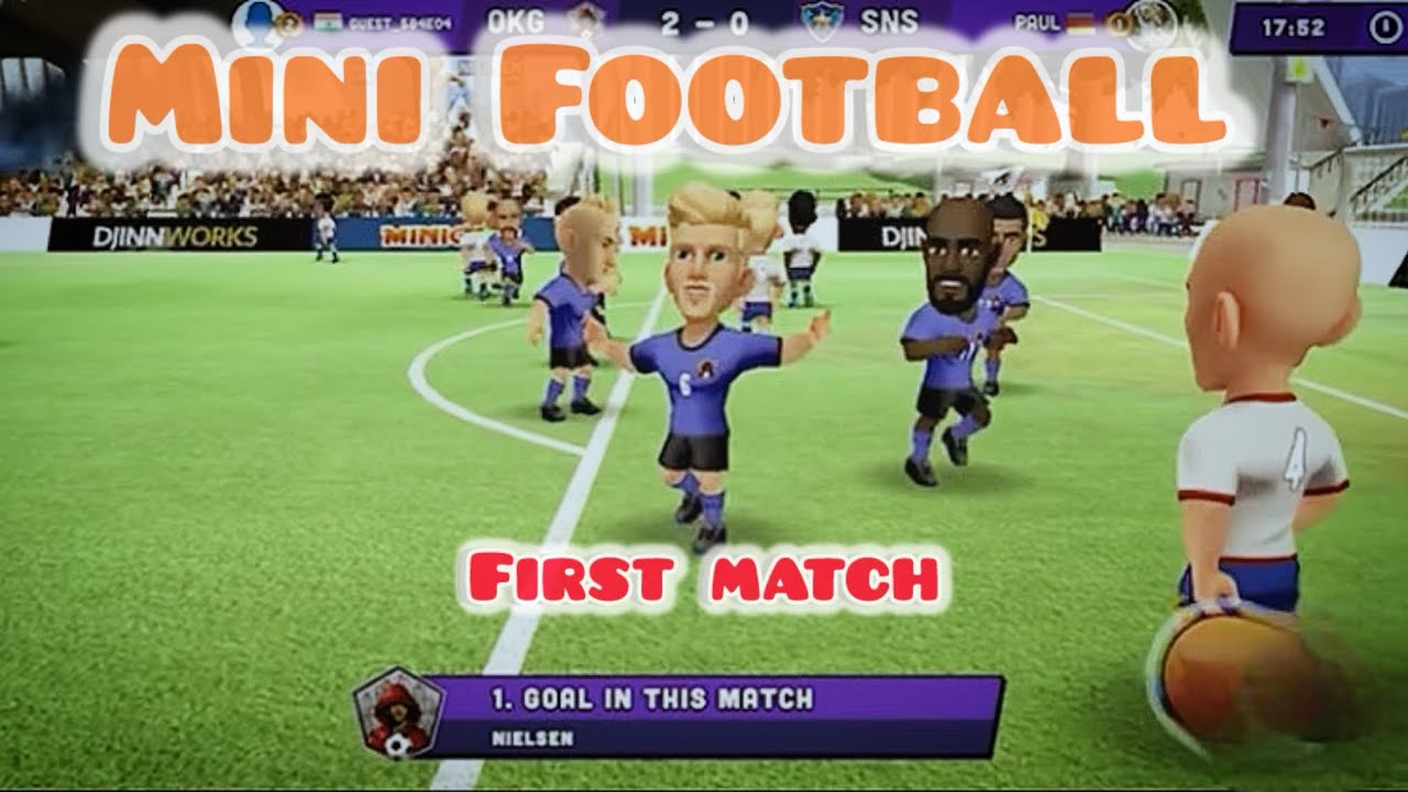 My First Mini Football Match football - YouTube