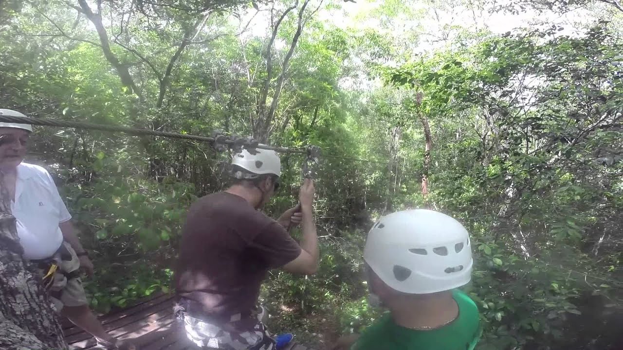 Zip-lining Tulum Mexico - YouTube