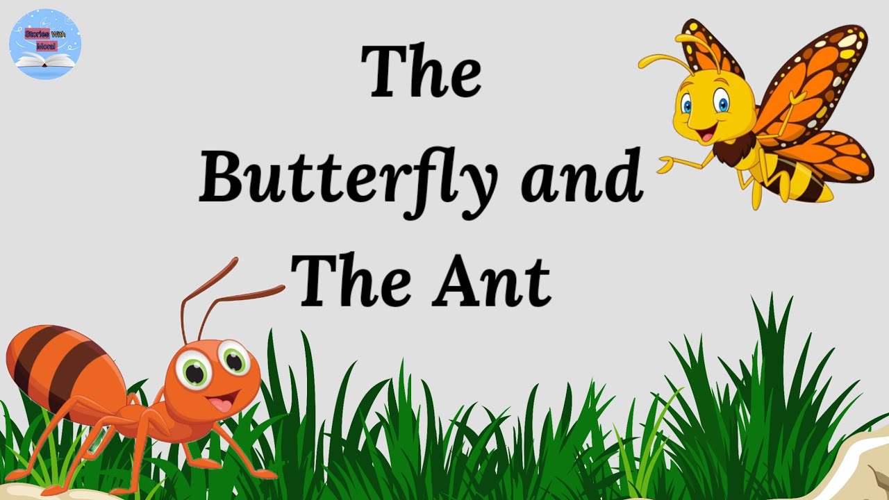 The Butterfly and The Ant | learn english through story | moral stories ...