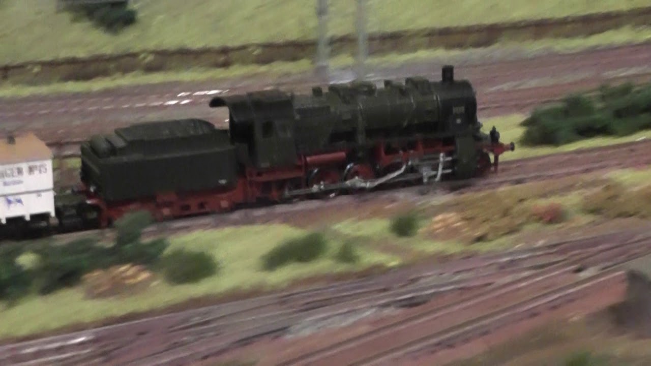 Spur N Layout Minitrix G 12 - YouTube
