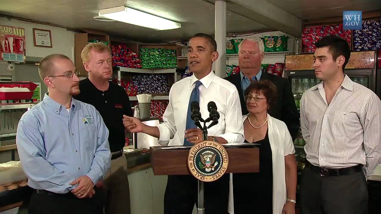 Obama's Tastee Sub Shop Visit - YouTube
