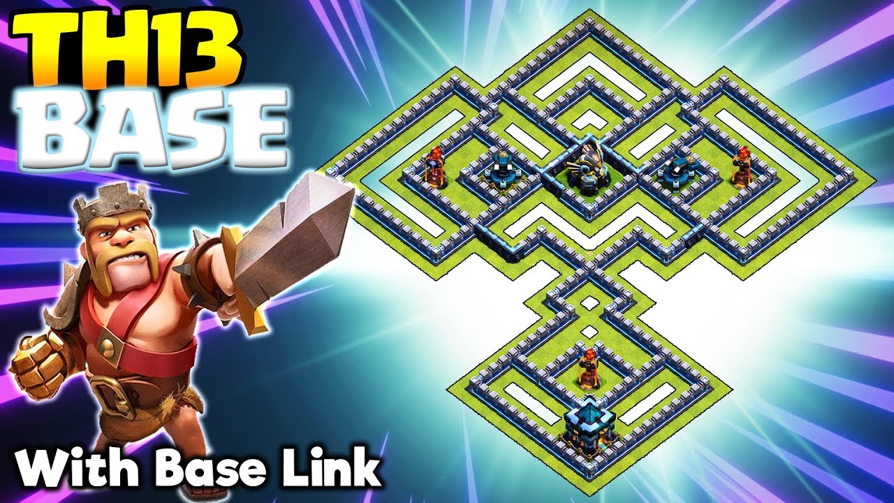 *OMG!!* Best CoC TH13 War Base & TH13 Legend League Base - Clash of ...