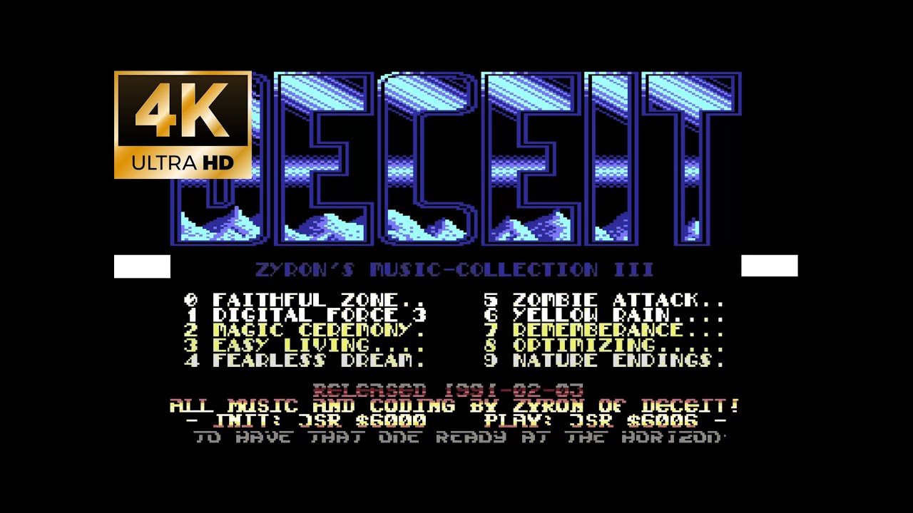 C64 Music Collection - Zyron Music-Collection 03 [1991] by Deceit - YouTube