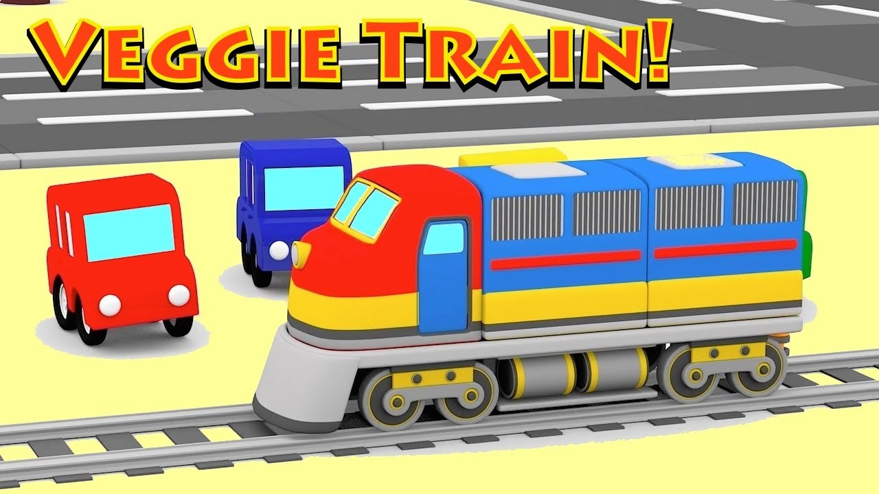 Choo-Choo VEGGIE Train! - Cartoon Cars - Train Cartoons for kids ...
