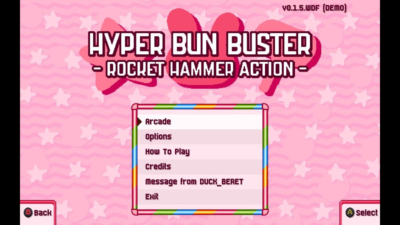 HYPER BUN BUSTER: ROCKET HAMMER ACTION DEMO - VERY HARD 1CC - YouTube