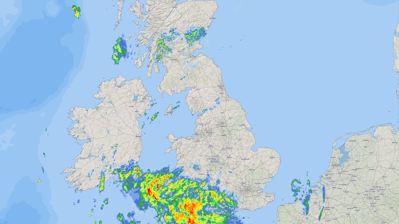 UK Rain Radar - 2019/12/19 - YouTube
