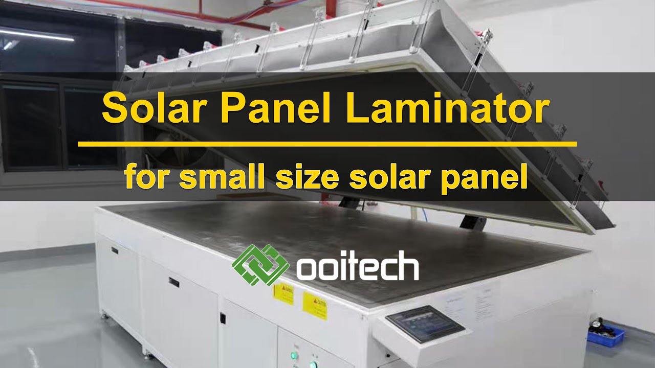 [4K] Solar Panel Laminator for Small Solar Module Making - YouTube