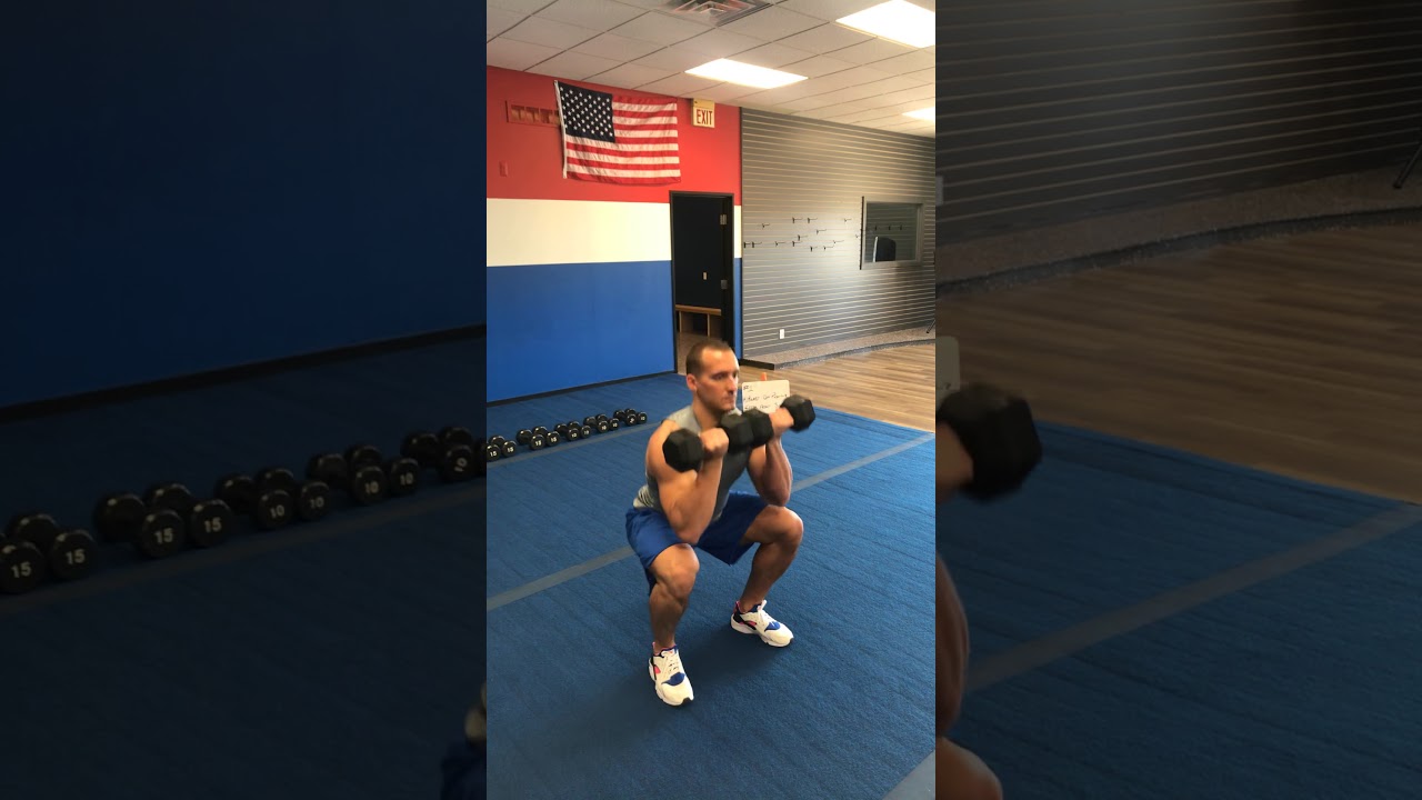 DB Front Squat - YouTube