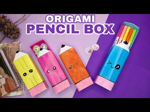 Origami Paper Pencil: DIY Easy Paper Box - YouTube