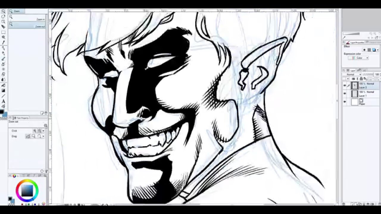 Nightcrawler Speed Drawing - YouTube
