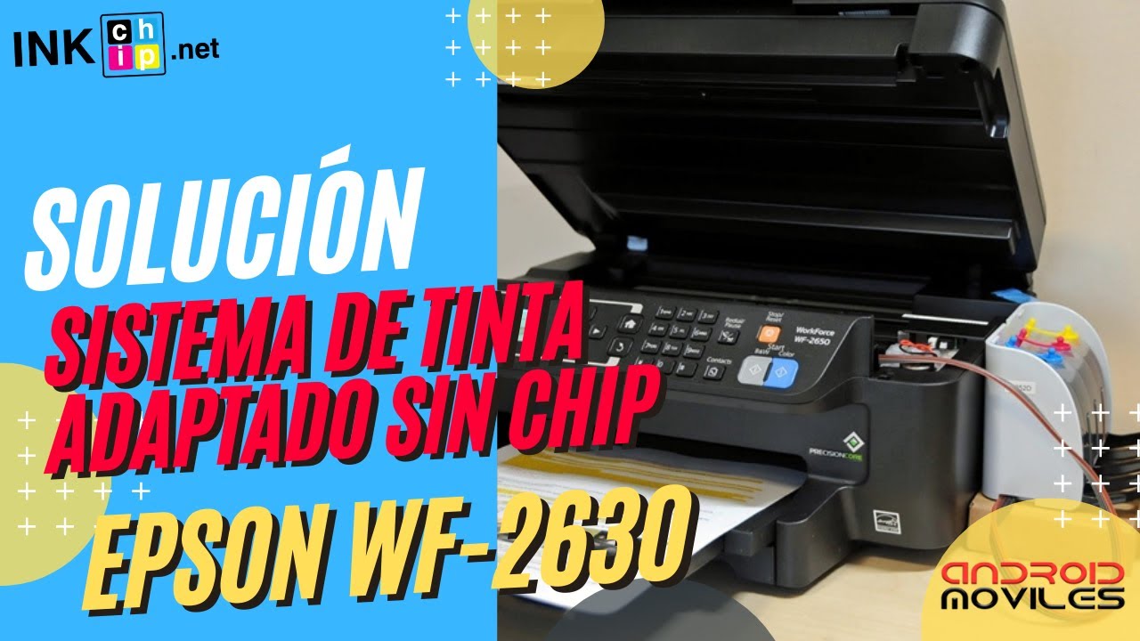 EPSON WF-2630 con sistema de tinta adaptado SIN CHIP - YouTube