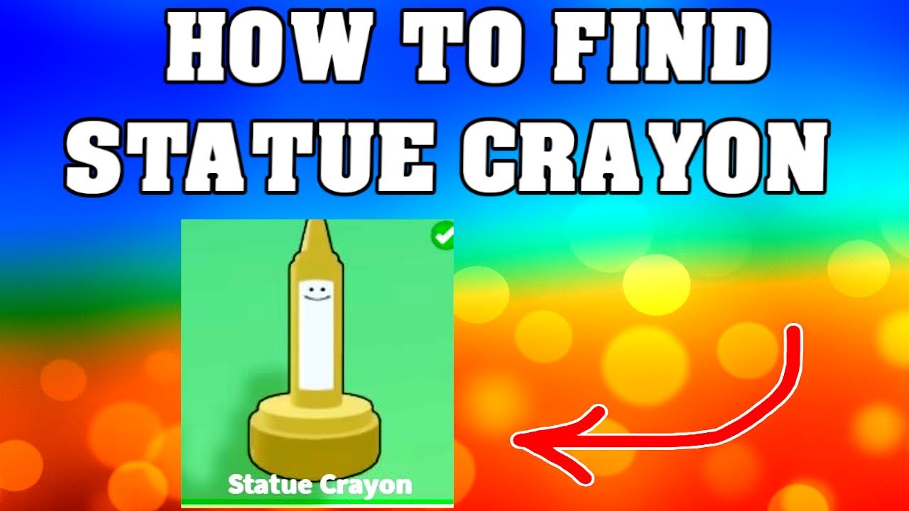 How To Find STATUE CRAYON in FIND THE CRAYONS ROBLOX 🖍️ [UPDATE ...