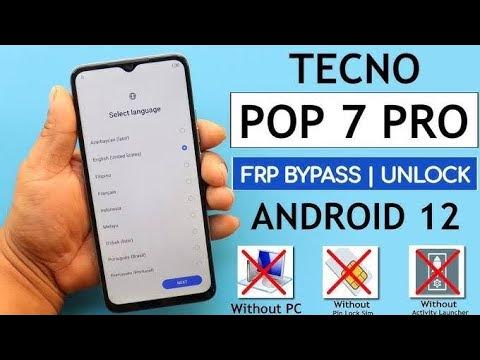 FRP BYPASS ON TECNO POP 7 ( BF6 ) - YouTube