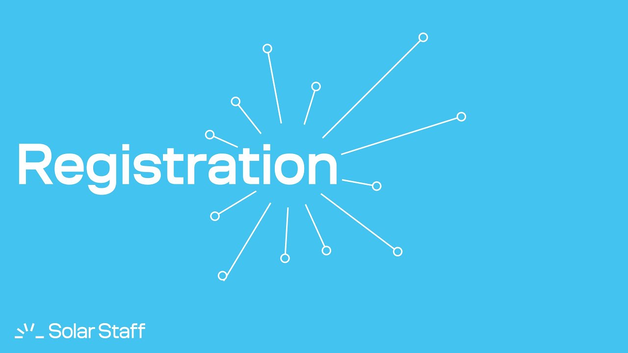 Solar Staff for Clients: Registration - YouTube
