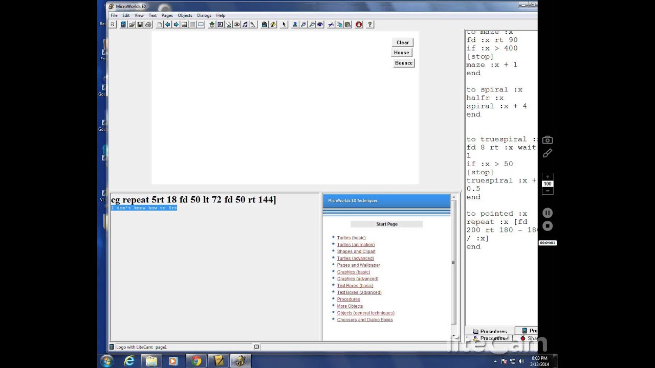 MicroWorlds EX Logo Lesson 24A - YouTube