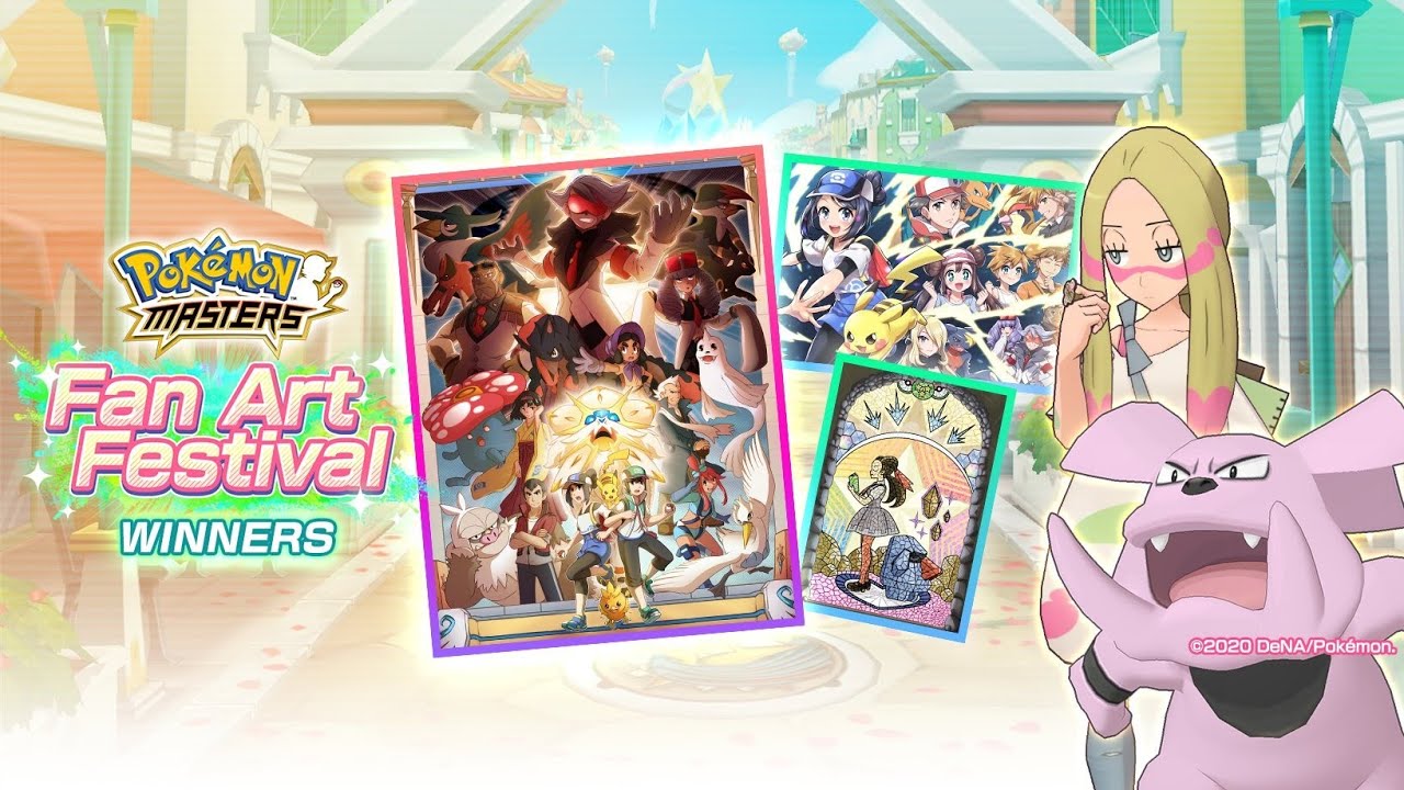 [Pokemon Masters] Fan Art Festival Winners - YouTube