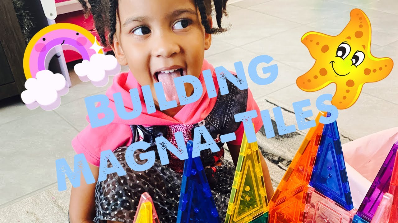 BUILDING MAGNA-TILES ARE SO MUCH FUN😜😁💗💖 - YouTube
