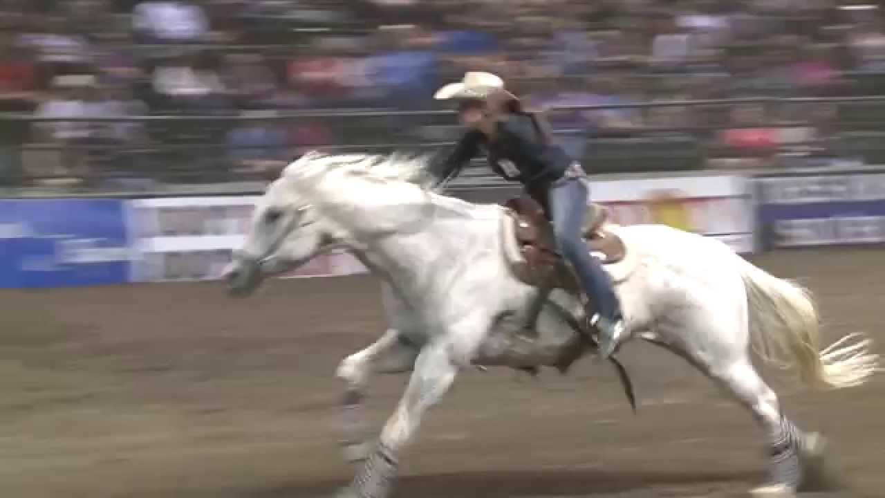 CJ Von Dette Barrels Frontier Challenge Barrel Racing Champ - YouTube