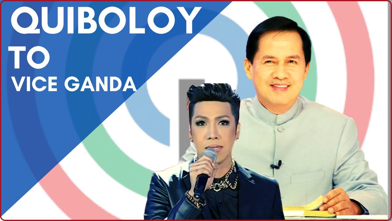 NAKAKAGULAT MGA SINABI NI QUIBOLOY KAY VICE GANDA - YouTube