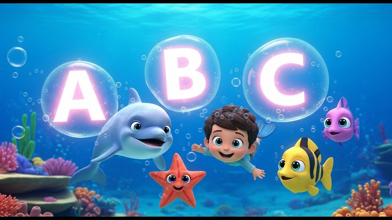 ABC Bajo el Gran Mar Azul 🌊🐠🔤 | Canción del Abecedario para Niños ...