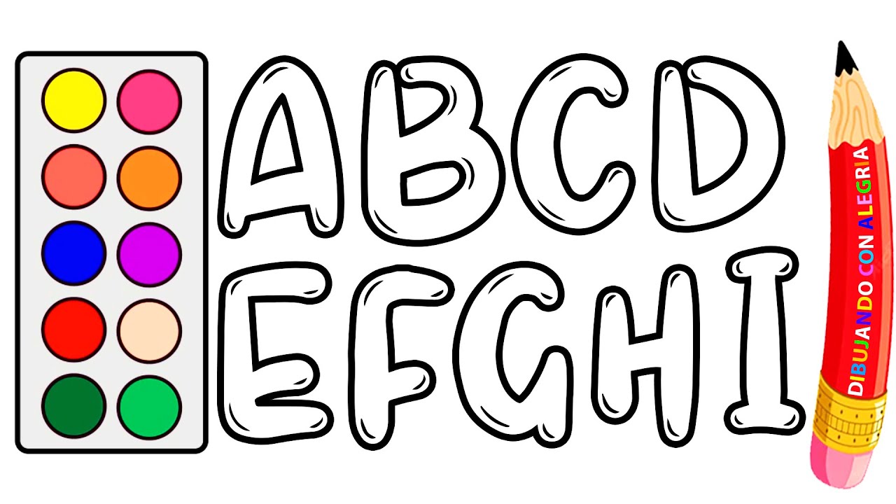 Dibujando y Coloreando el Alfabeto | Dibujos Para Niños | Aprende ...