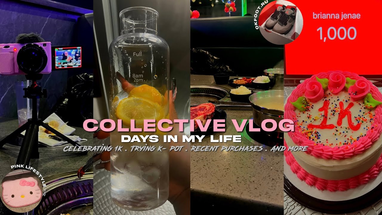 collective vlog ☆ days in my life | celebrating 1k, trying k-pot, & recent purchases ft. okfoot ...