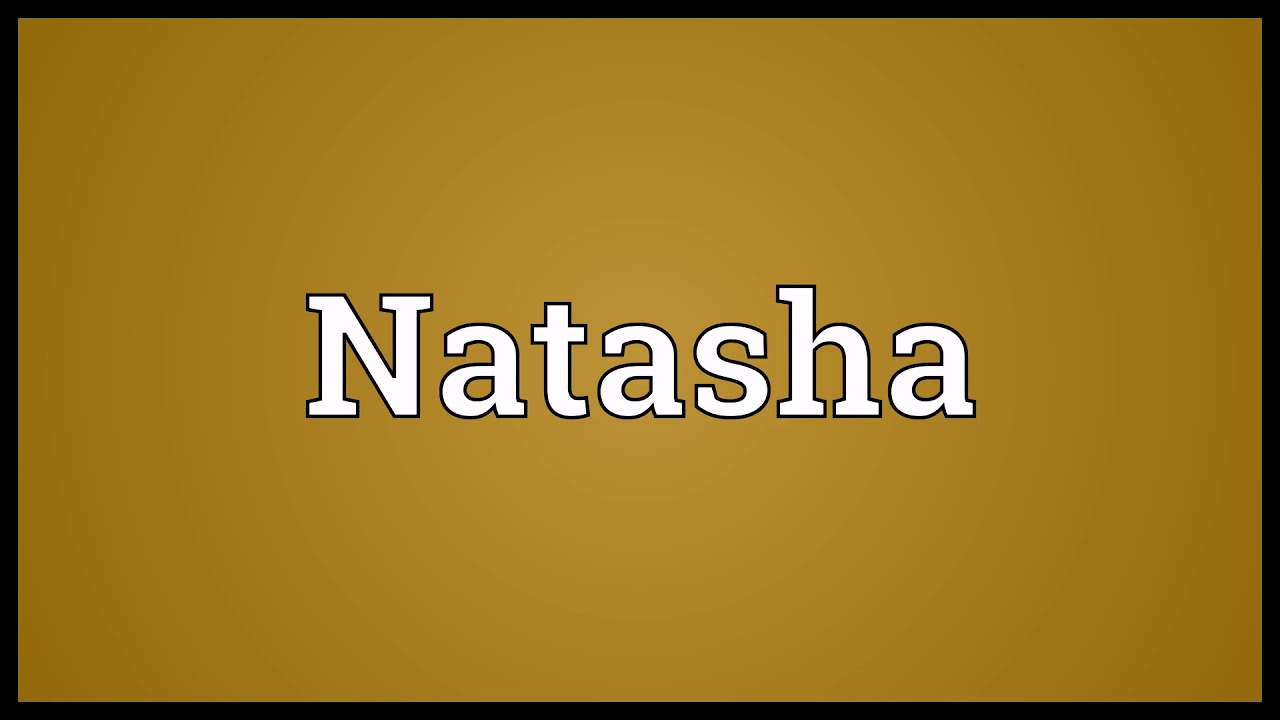 Natasha Meaning | Wordogram - YouTube