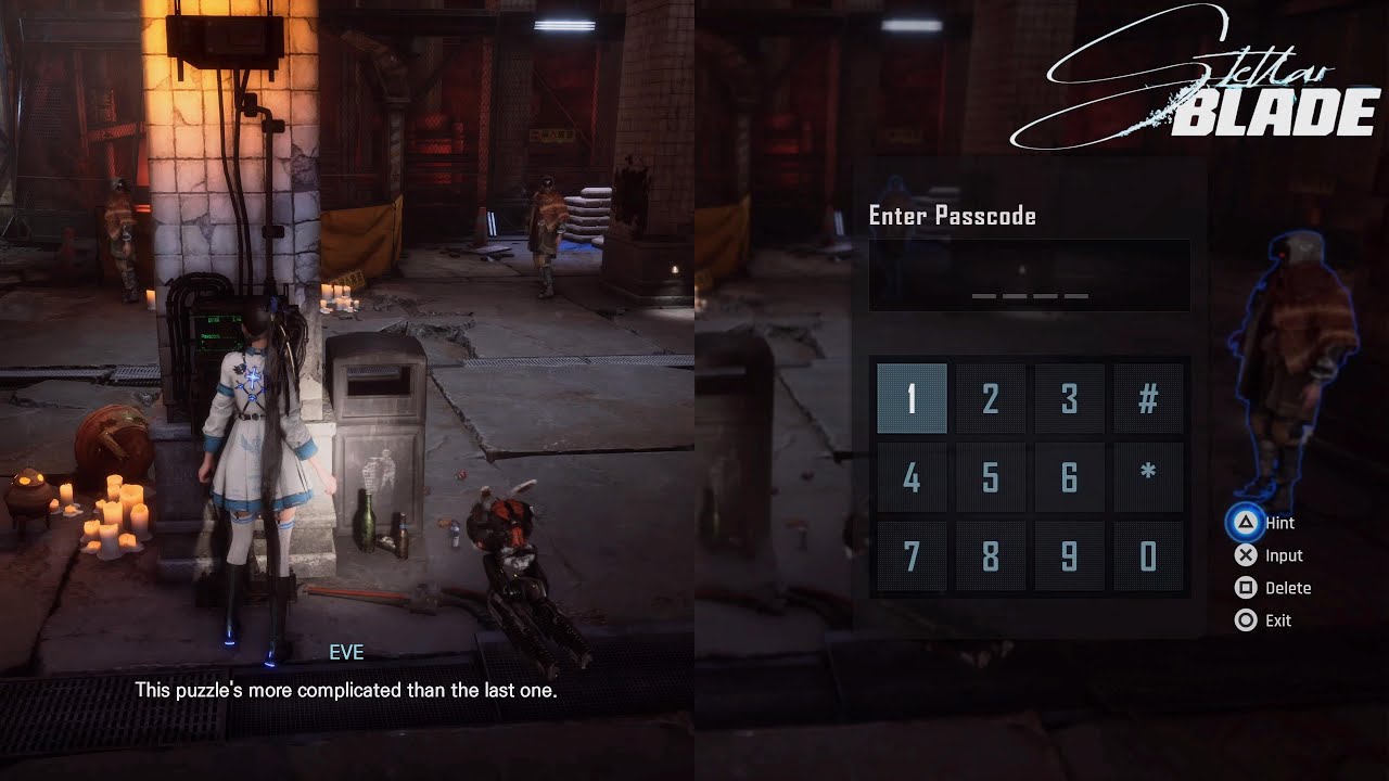Stellar Blade: Simple Puzzle & Wisdom Puzzle Bulletin Aboard, "How to find Code" at Presence ...