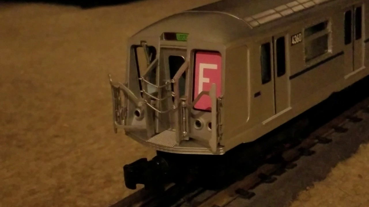 MTH O-Scale NYCTA R 40 Subway set with upgraded LED lighting - YouTube