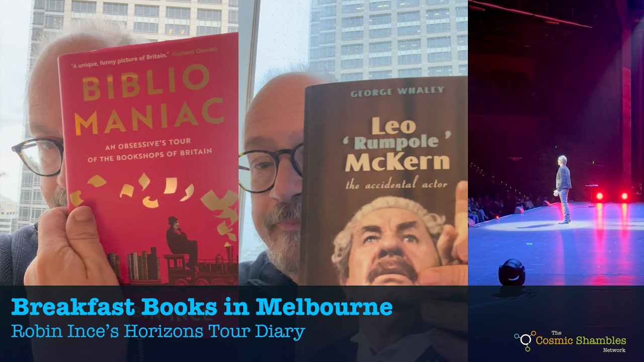 Breakfast Books in Melbourne - Robin Ince's Horizons Tour Diary - YouTube