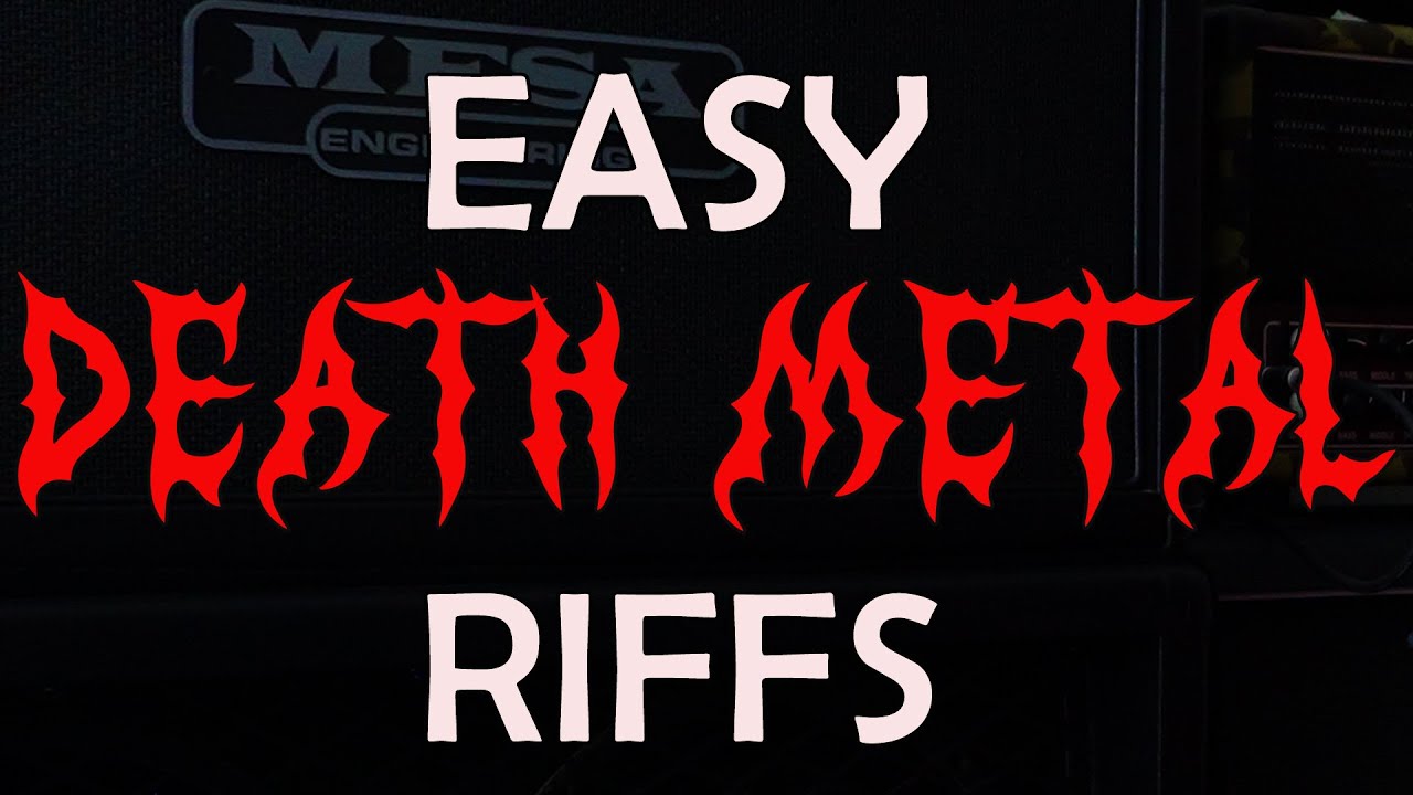 EASY DEATH METAL RIFFS - 1234 METHOD - YouTube