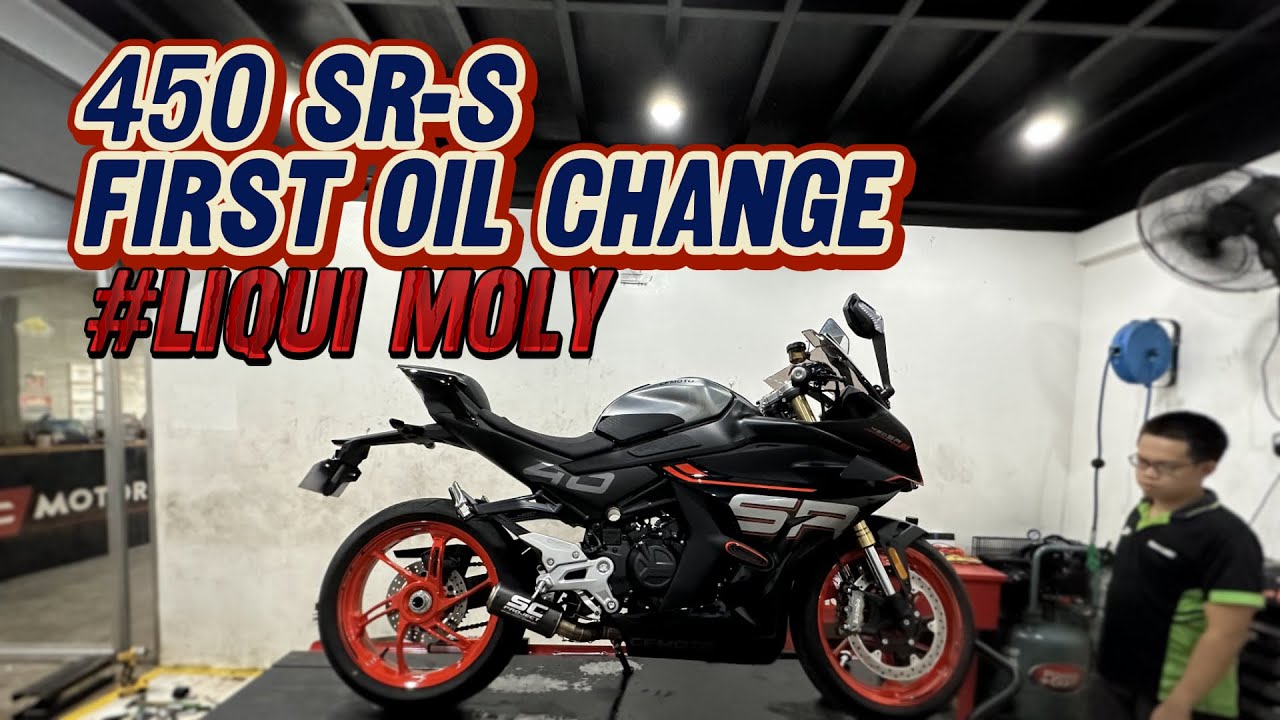 FIRST OIL CHANGE | LIQUIMOLY STREET RACE | CF MOTO 450 SR-S - YouTube