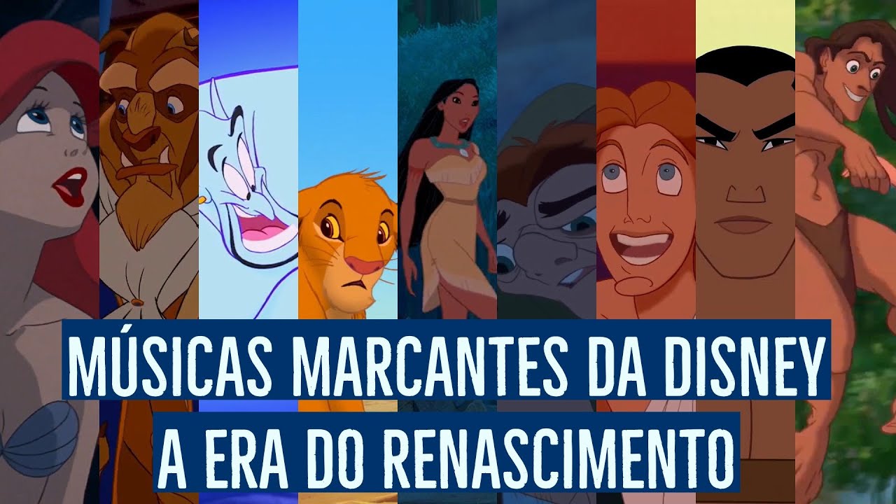As Músicas da Disney | Coletânea da Era do Renascimento 1989 a 1999 ...