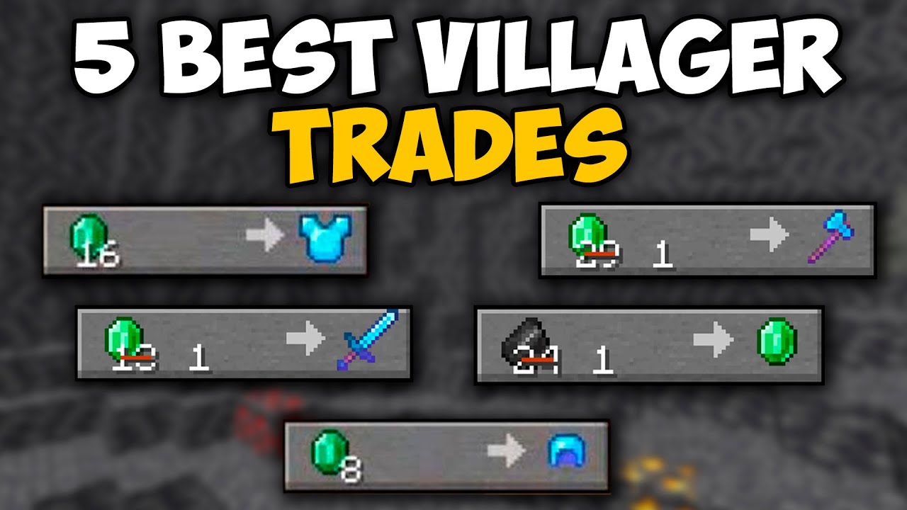 5 Best Villager Trades In Minecraft - YouTube