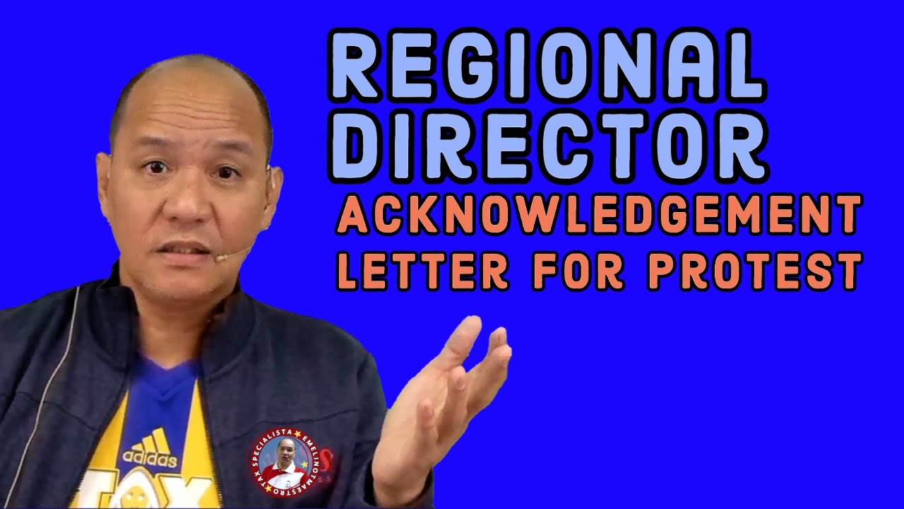 Regional Director Acknowledgement Letter How to attack the attack ...