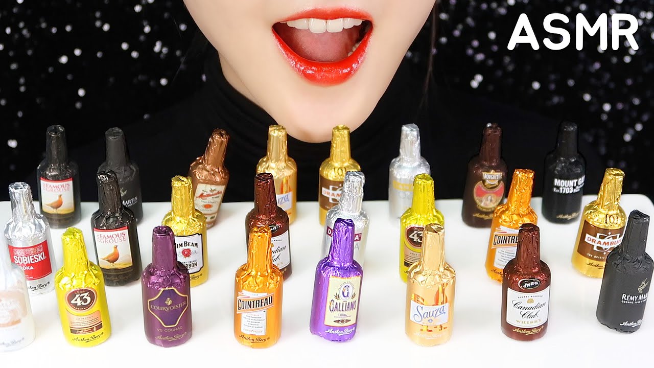 I tried to put on a happy face 🤡 ALCOHOL CHOCOLATE ASMR LIQUOR ...