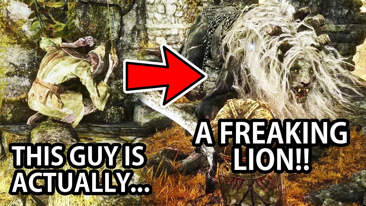 ELDEN RING - LION GUARDIAN DISGUISED AS WANDERING NOBLE LARVAL TEAR ...