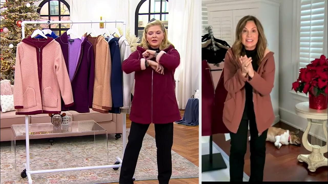 Susan Graver Weekend Reversible Polar Fleece And Sherpa Coat On Qvc Youtube